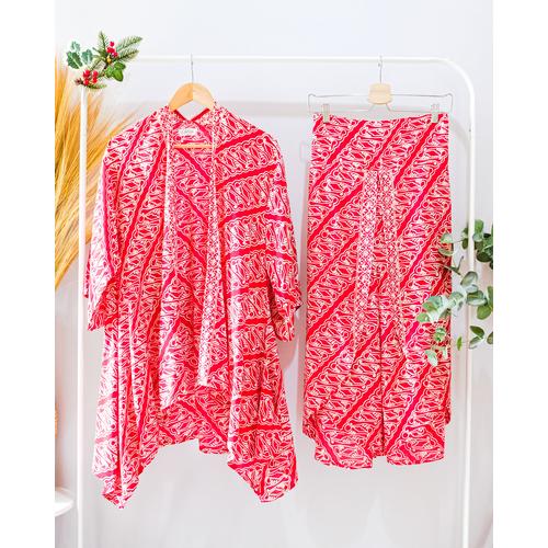 Jual ONE SET BATIK WANITA MODERN SETELAN CELANA PANJANG BATIK PREMIUM ...