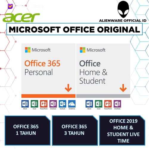 Promo MICROSOFT OFFICE 365 PERSONAL 32BIT/X64 1YR - 1 TAHUN LISENSI ...