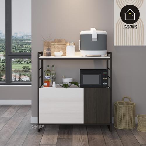 Jual XAVIER CLEO Rak Dapur Serbaguna Meja Dapur Kitchen Cabinet - White ...
