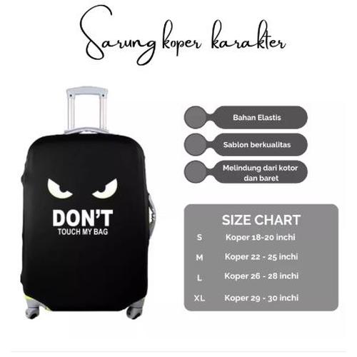 Jual Pelindung Koper sarung koper20 29 inch 24 18 Inch Karakter Don't ...