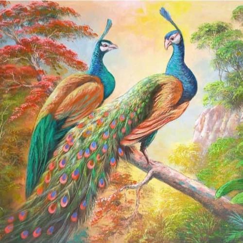 Jual Lukisan Burung Merak Indah - Lukisan 1 - Kota Bandung ...