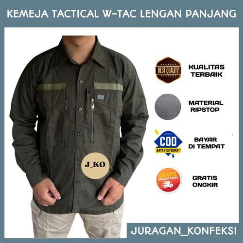 Jual Kemeja tactical w tac lapangan pdl lengan panjang baju tactikal ...