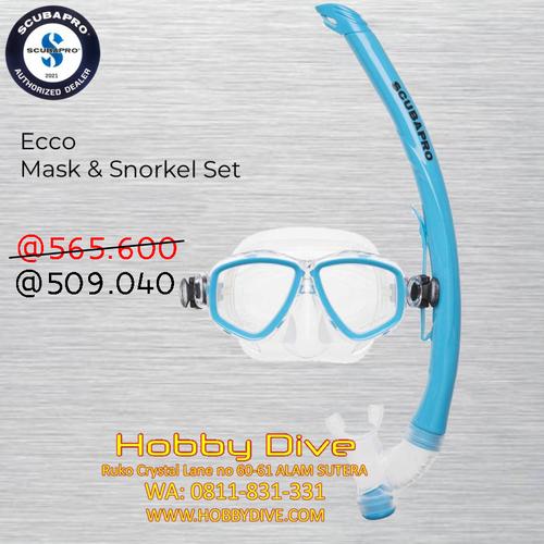 Jual Scubapro Ecco Mask and Snorkel Set Turquoise - Scuba Diving - Kota ...