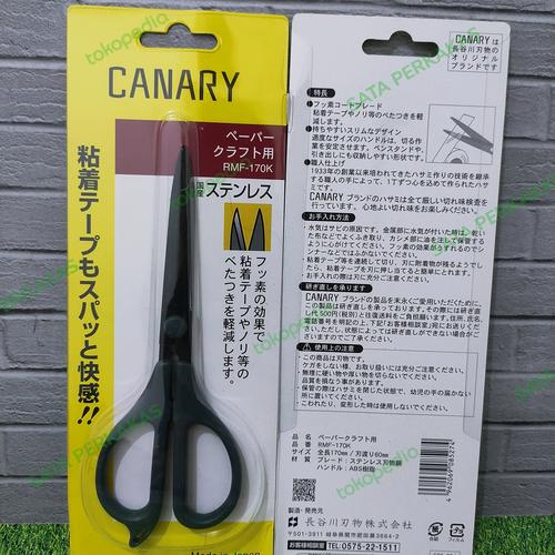 Jual CANARY Gunting Paper craft Scissor Fluorine blade RMF-170K JAPAN ...