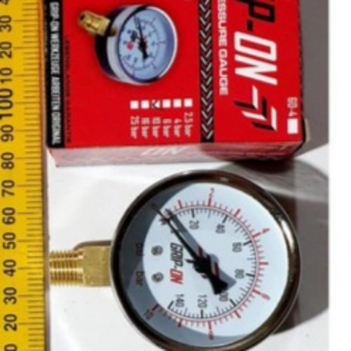Jual MANOMETER 10BAR PRESSURE GAUGE UKURAN ANGIN COMPRESSOR METER ...