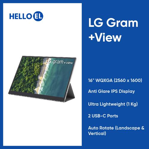 Jual LG Gram +View Display 16" Portable WQXGA (2560 x 1600) IPS 16:10 ...