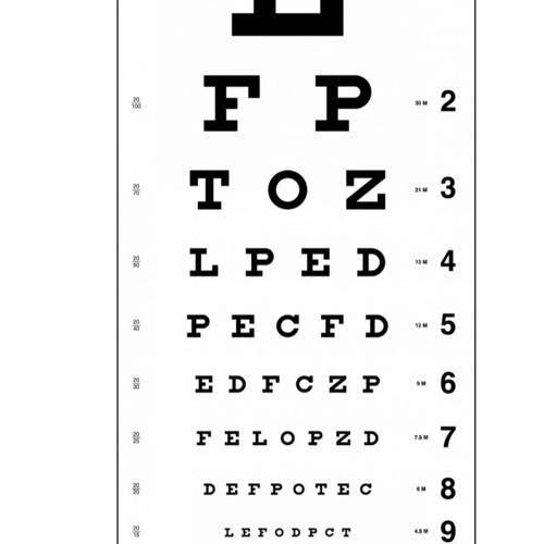Jual Snellen chart l alat Tes mata - Kota Bandung - paparock | Tokopedia