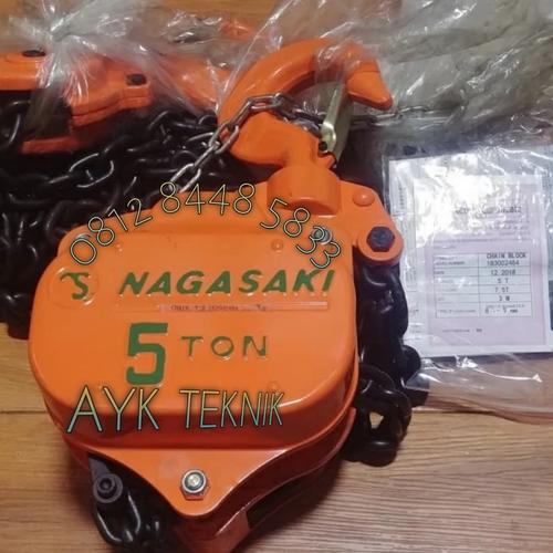 Jual chain block takel 5 ton x 7 meter nagasaki made in JAPAN - Jakarta ...