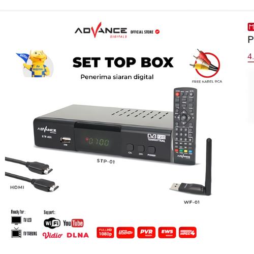 Jual STB Set Top Box Advance TV Digital Receiver Penerima Siaran Full HD - STP DAN WF - Jakarta ...