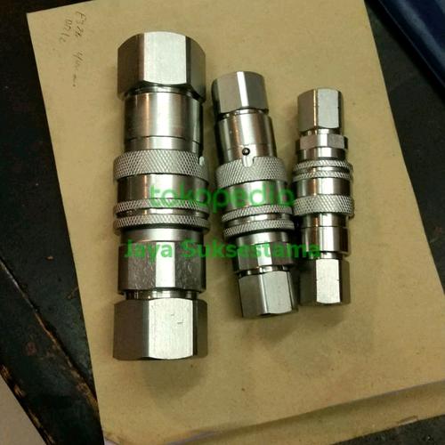 Jual Quick Coupler 3/4" inch Flat Face Hydraulic Model Faster OLY ...