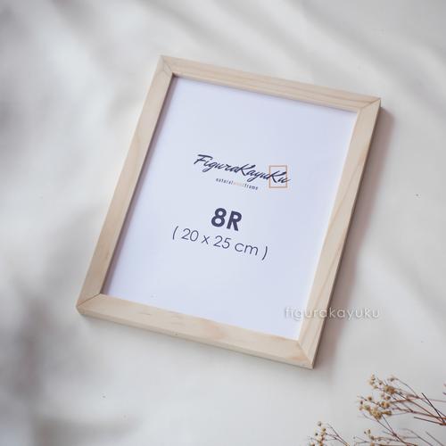 Jual Bingkai Foto 8R 20 x 25 Cm / Figura Dengan Kaca / Pigura Kayu ...