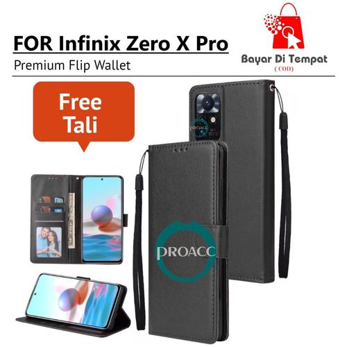 Jual Flip Case INFINIX ZERO X PRO Premium Wallet Casing Leather Stand ...