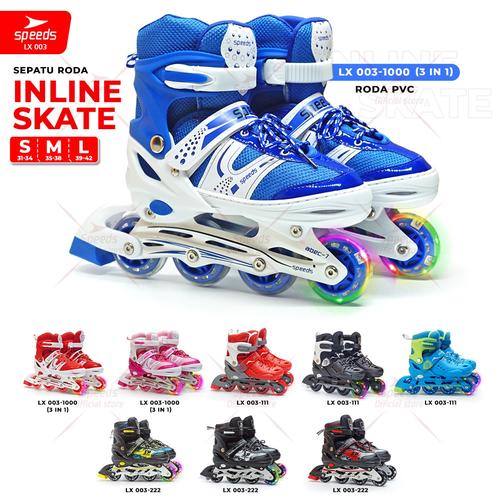 Promo Sepatu Roda Anak Inline Roda Full Karet PU Satu Set Karakter ...