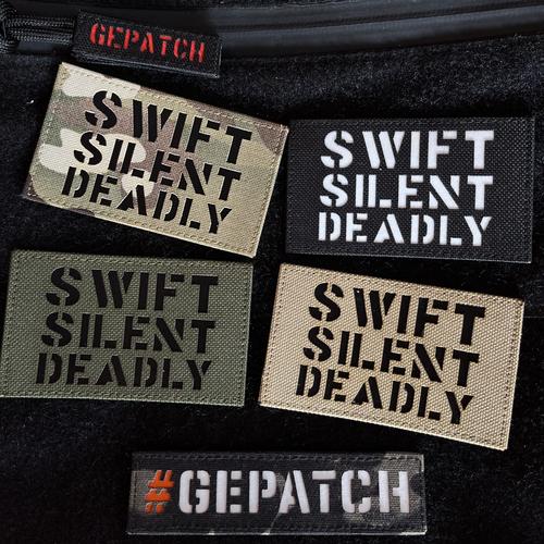 Jual Patch SWIFT SILENT DEADLY Laser Cutting Include Velcro - TAN ...