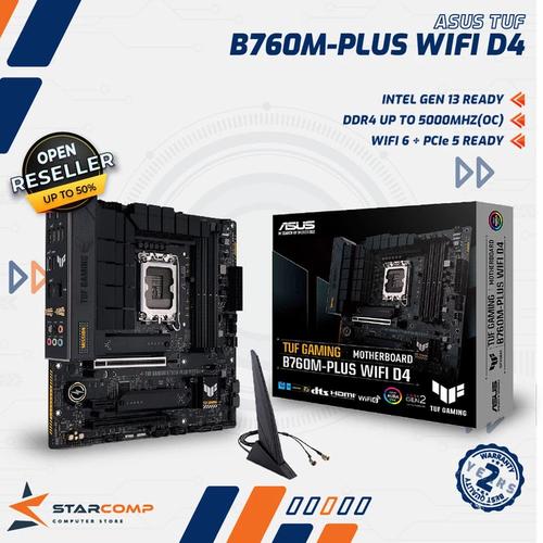 Promo ASUS TUF B760M-PLUS WIFI D4 Motherboard LGA1700 DDR4 USB3.2 Cicil 0% 3x - Kota Semarang ...