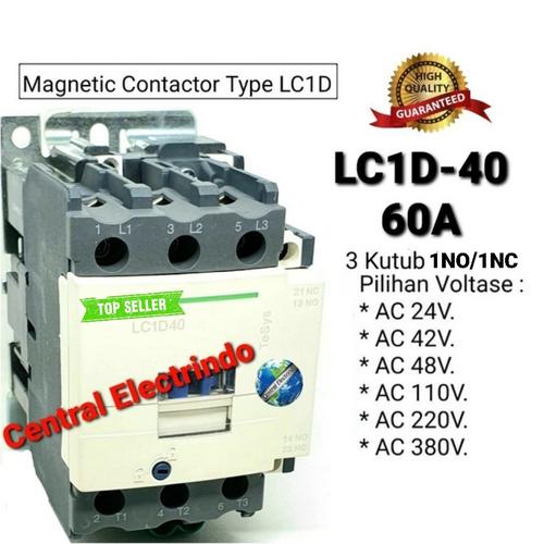 Jual MAGNETIC CONTACTOR LCID-40M7 220VAc. - AC 220V - Kota Tangerang ...
