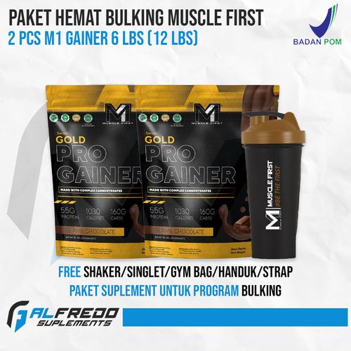 Jual PAKET HEMAT BULKING M1 Pro Gainer 12 Lbs (6 Lbs + 6 Lbs) Muscle ...
