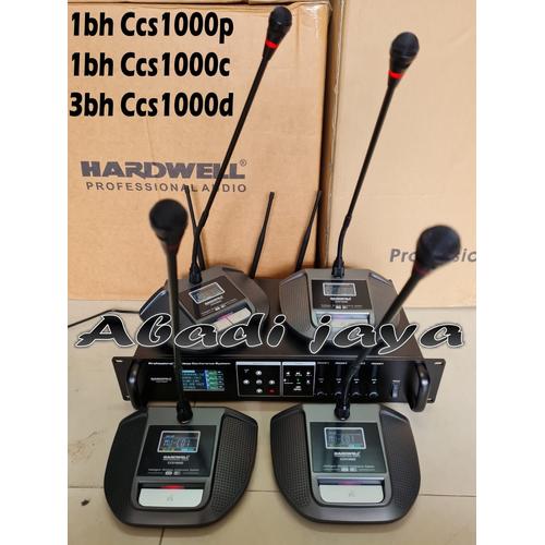 Jual paket mic wireless ruang rapat hardwell series ccs 1000 1p 1c 3d ...