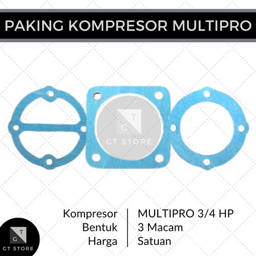 Jual Paking Packing Gasket Perpak Kompresor Udara MULTIPRO MULTI PRO 3/ ...