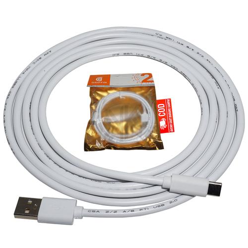 Jual KABEL DATA CHARGER GRIFFIN USB TYPE C TURBO FAST CHARGING 2 METER ...