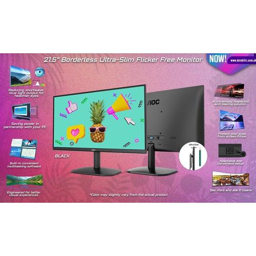 Jual Monitor Bezelless Gaming 22 Inch HDMI Full HD Ultra Slim Tipis ...