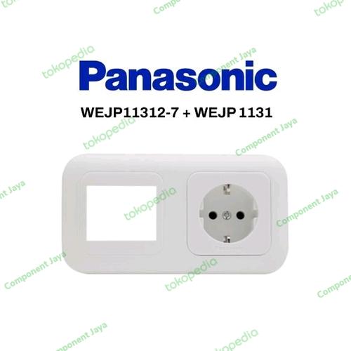 Jual Stop Kontak + Frame Kosong Stop kontak PANASONIC WEJP11312-7 WEJP ...