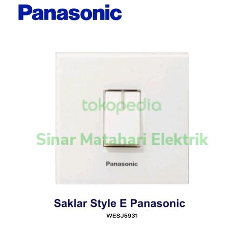 Jual SAKLAR ENGKEL SINGLE PANASONIC PUTIH WHITE STYLE E WESJ5931 ...