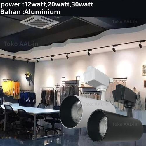Jual LAMPU RELL TRACK LED SOROT/REL TRACKLIGHT SPOTLIGHT 12W,20W,30WATT ...