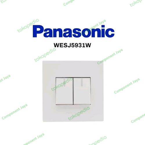 Jual Saklar Seri 2 Device 1 Arah Panasonic Style E Series Putih ...