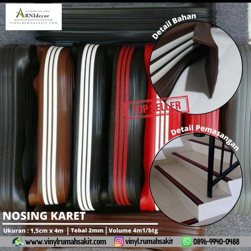 Jual Step Nosing Karet Motif Polos dan Garis - Anti Slip Pelindung ...