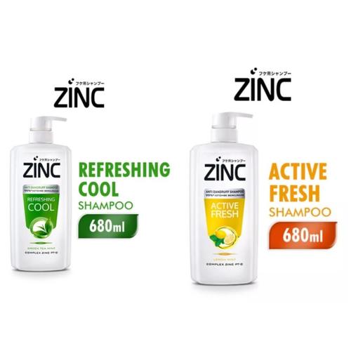 Jual Zinc Shampoo Refreshing Cool | Active Fresh 680ml - Refreshing ...