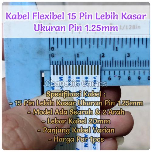 Jual Kabel Flexibel 15 Pin Lebih Kasar Model & Panjang Varian Jarak 1 ...