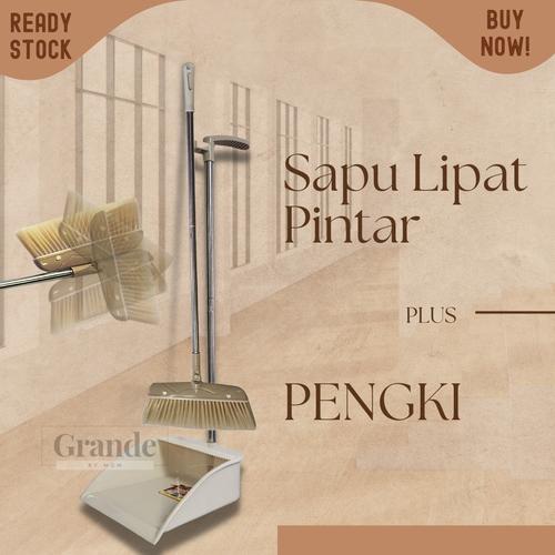 Jual Sapu dan pengki set Sapu lipat pintar broom set sapu lantai Tebal ...