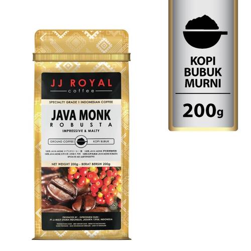 Jual Coffee/Kopi JJ Royal Java Monk Robusta Ground Bag 200g - Jakarta Barat - Snack Made | Tokopedia
