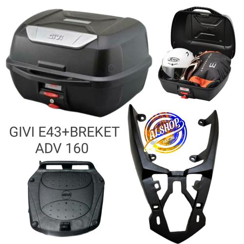 Jual PAKETAN BOX GIVI E 43 E43 NTL DAN BREKET BOX HONDA ADV 160 ADV160 ...