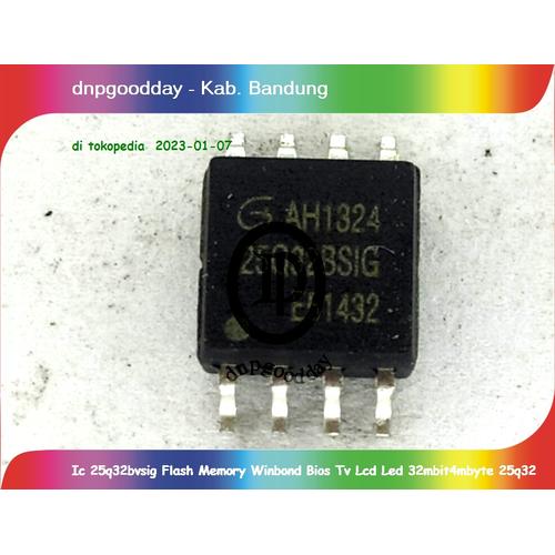 Jual Ic 25q32bvsig Flash Memory Winbond Bios Tv Lcd Led 32mbi 4mbyte ...
