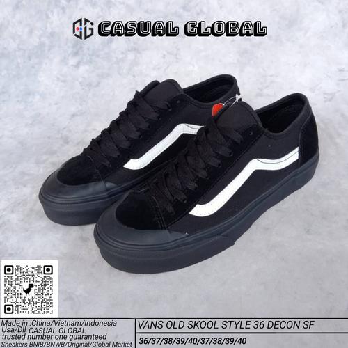 Jual VANS OLD SKOOL STYLE 36 DECON SF BLACK WHITE BLACK BNIB 100% ...