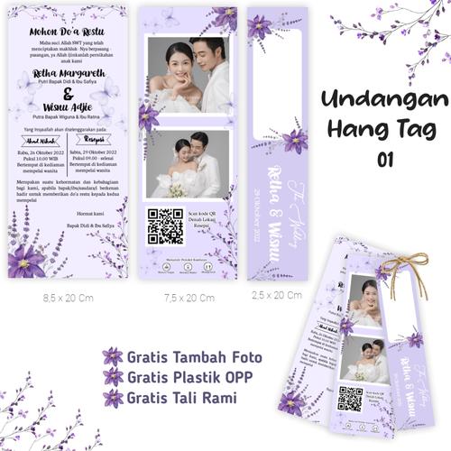 Jual Undangan pernikahan murah/undangan hang tag full colour/undangan ...