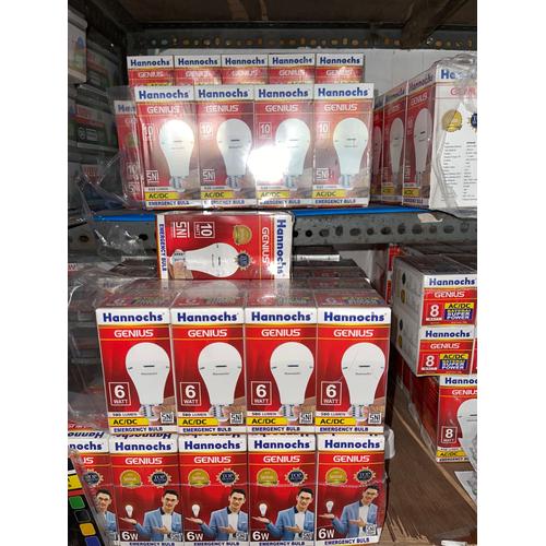 Jual Emergency Lamp LED Hannochs GENIUS Putih 6w 8w 10w 12w 15w SNI ...
