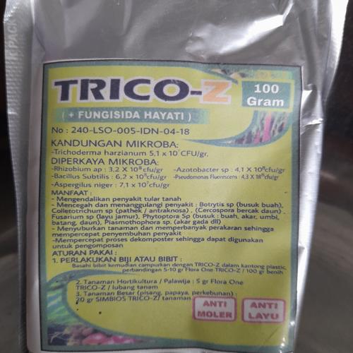 Jual Fungisida Hayati Tricoderma Trico Z Pupuk Organik kemasan 100 gram ...