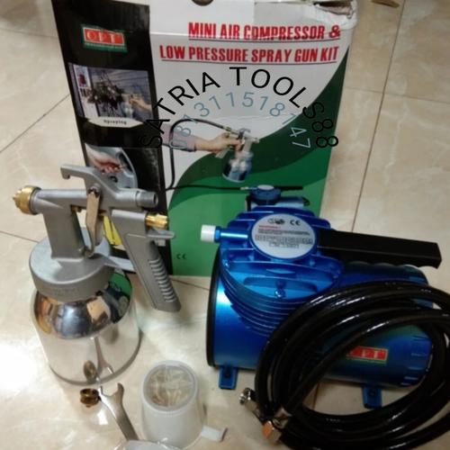 Jual compressor set spray gun kit alat semprot cat dan kompresor ...