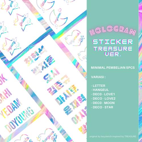 Jual STIKER HOLOGRAM TREASURE STICKER DECO LIGHTSTICK TREASURE HOLOGRAM ...
