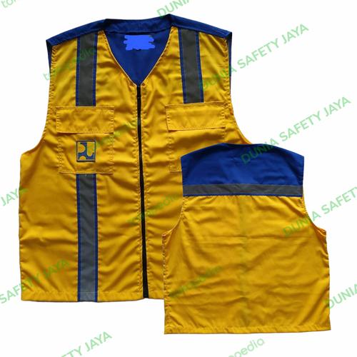 Jual Rompi Safety PUPR / Safety Vest PUPR Drill Free Logo - Jakarta ...