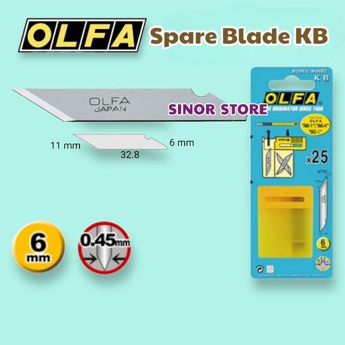 Jual Olfa Cutter REFILL KB Spare Blade isi 25 pcs Per Pack - Kab. Bekasi - SINOR Store | Tokopedia