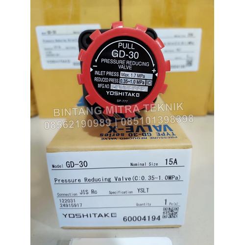 Jual PRV PRESSURE REDUCING VALVE YOSHITAKE GD-30 SIZE 1/2" (15A) C - Kota Bandung - BINTANG ...