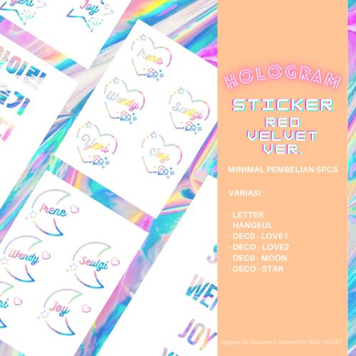 Jual STIKER RED VELVET HOLOGRAM STICKER HOLOGRAM DECO LIGHTSTICK RED ...