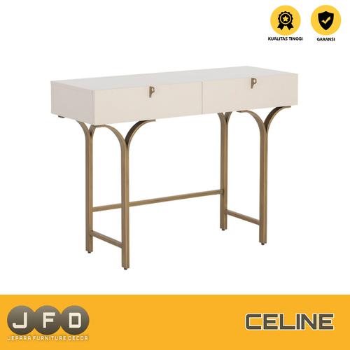 Promo Meja Konsul Besi Gold Celine Aesthetic Console Table - Kab ...