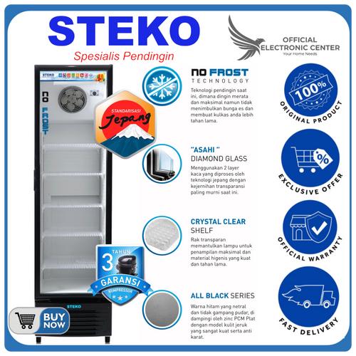 Jual SHOWCASE STEKO 280L MG-300 MG300 300 NO FROST TECHNOLOGY SUPER LOW ...