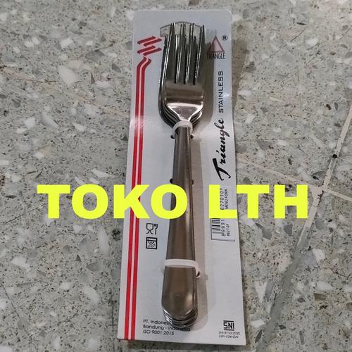 Jual 6PC TRIANGLE GARPU MAKAN MENU FORK TANICA STAINLESS TEBAL 627-01 ...