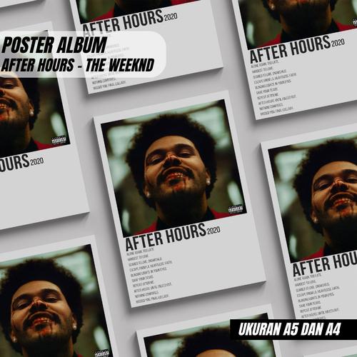 Jual Poster Cover Album After Hours - The weeknd - A5 - Kota Bogor ...